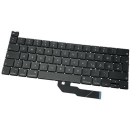 TRADESHOP Trade-shop - Laptop Notebook Tastatur Deutsch qwertz Schwarz ohne Rahmen kompatibel mit Apple Macbook Pro Retina 13 A2251 emc 3348 (2020)