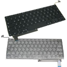 TRADESHOP Premium Laptop-Tastatur Notebook Keyboard Ersatz Deutsch qwertz für Apple Macbook Pro 15 38,1cm MB986 MC118 MD104 (Hintergrundbeleuchtung)