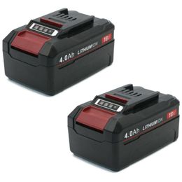 TRADESHOP 2x Trade-shop Li-Ion Akku 18V / 4000mAh / 72Wh kompatibel mit Einhell pxc Power X-Change System Werkzeuge Gartengeräte, Ersatz für Einhell 45.113.99