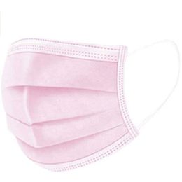 Cofi 1453 - 200x OP-Masken für Kinder 3-Lagig Mundschutz Kindermaske Gesichtsmaske EN14683 Einweg Rosa