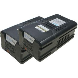 TRADESHOP 2x Li-Ion Akku 80V 5000mAh kompatibel mit Stiga Combi 43 ae, 43 s ae, 48 ae, 50 s ae Multiclip 47 s ae, 50 ae, 50 s ae, Pro 50 s ae