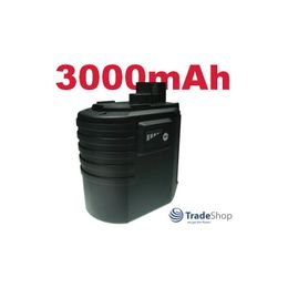 TRADESHOP Werkzeug Ni-MH Akku 24V 3000mAh für bosch 11225VSRH, bbh 24VRE, gbh 24VR, gbh 24VRF Ramset DD524, DynaDrill 524, PA6-GF35, PAGF35, Würth 70230082