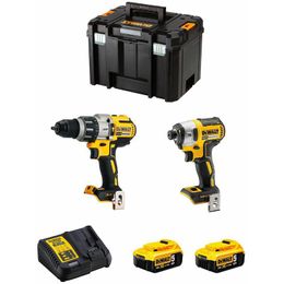 Kit DWK224 (DCD996 + DCF887 + 2 x 5,0 Ah + DCB115 + tstak vi) - Dewalt