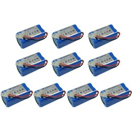 TRADESHOP 10x Trade-shop Li-Ion Staubsauger-Akku 14,8V / 2600mAh Ersatz für Ecovacs 4ICR19/65 BL7402A INR18650-M26-4S1P, iLife PX-B020, Zaco 501929