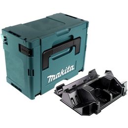 Makita - makpac 3 Systemkoffer ( 821551-8 ) + Einlage für 4x BL1830B BL1840B BL1850B BL1860B Akku und DC18RD Doppelladegerät ( 838258-9 )