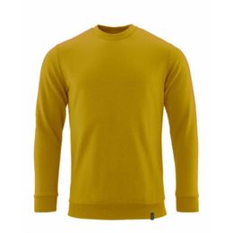 Sweatshirt crossover moderne Passform, Herren 20284 Gr. s currygelb - currygelb - Mascot