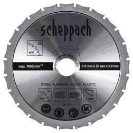 Scheppach - Multifunktions Sägeblatt Ø216mmx2,0mmx30mm/24 z HM90MP