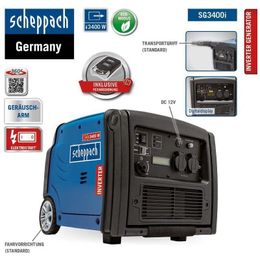 Inverter Stromerzeuger SG3400i 4-Takt Benzinmotor Generator 3400W - Scheppach