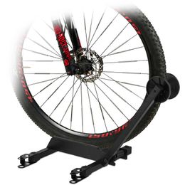 Relaxdays - Fahrradständer, erweiterbarer Hinterradständer für Radgrößen 20-29, hbt: 47 x 34 x 35 cm, klappbar, schwarz