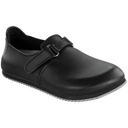 Birkenstock Clog Linz Superlauf, Naturleder, schwarz, schmal, Größe 40