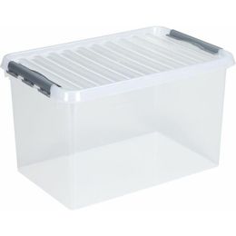 Sunware - Aufbewahrungsbox Q-Line 62L transparent 60 x 40 x 34 cm Boxen, Körbchen & Kisten