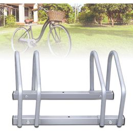 HENGDA - Fahrradständer Fahrrad Aufstellständer Bodenständer Fahrradhalter Für 2 Räder