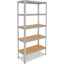 shelfplaza - home 200x120x40cm Schwerlastregal verzinkt / Metallregal mit 5 Böden / als Kellerregal, Garagenregal, Werkstattregal oder Lagerregal /