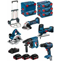 Bosch - Kit 18V BK501 (gst 18V-LIS+GKS 18V-LI+GBH 18V-21+GWS 18-125V-LI+GSR 18V-55+ 3x4,0Ah+GAL18V-40+4xL-Boxx136+L-Boxx238+Caddy)