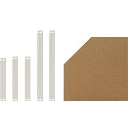 shelfplaza - home 90x60cm Komplettes Fachboden-Set für Eckregal-Schwerlastregale in weiß / HDF-Fachboden / zusätzliche Fachböden Eckregale - weiß