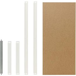 shelfplaza - home 110x50cm Komplettes Fachboden-Set für Steckregale in weiß / HDF-Fachboden / zusätzliche Fachböden für Schwerlastregale - weiß