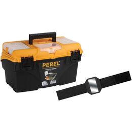 Perel Werkzeugkiste Werkzeugkasten aus Kunststoff + EASY Work Magnetarmband
