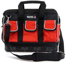 Yato - Werkzeugtasche 16 Fächer 39 x 22 x 33 cm leer Werkzeug Koffer Tasche mit Schultergurt