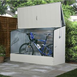 Fahrradbox Fahrradgarage Gartenbox Aufbewahrungsbox 196x89x133 cm beige - Tepro