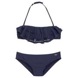 Buffalo Bandeau-Bikini mit modischem Volant marine 122/128 - N-Gr N-Gr 122/128 Mit trendiger Rüsche am Top
