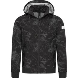 DEPROC Active Softshelljacke &raquo;ROSS PEAK MEN&laquo; auch in Gro&szlig;en Gr&ouml;&szlig;en erh&auml;ltlich grau XXL (56) XXL (56) Leichte Softshelljacke mit abnehmbarer Kapuze