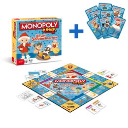 Winning Moves Monopoly Junior - Unser Sandmännchen Brettspiel Gesellschaftsspiel