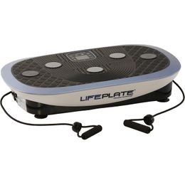 Maxxus Vibrationsplatte Lifeplate 4.0, (Set, 3 tlg., mit Trainingsbändern, mit Trainingsplan, mit Unterlegmatte), blau|schwarz