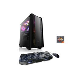 CSL HydroX V28611 Gaming-PC (AMD Ryzen 7 7700, GeForce RTX 3060, 16 GB RAM, 1000 GB SSD, Wasserkühlung), schwarz