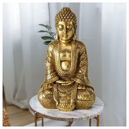 etc-shop Dekofigur, Buddha Figur Wohnzimmer Dekofigur Wohndekoration