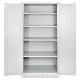 ADB Stahlschrank 40750 lichtgrau 92,0 x 50,0 x 195,0 cm, aufgebaut