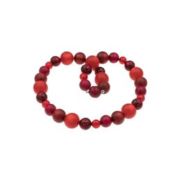 Bella Carina Perlenkette Kette mit Polaris und Murano Glas Perlen rot