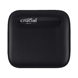 CRUCIAL portable X6 USB 3.1 Gen 2 Typ-C (10 GB/s) Festplatte, 1 TB SSD, extern, Schwarz