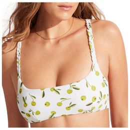 Seafolly - Women's Summercrush Hipster With Plaited Detail - Bikini-Bottom Gr 8 weiß