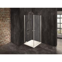 Duschkabine/ Duschabtrennung Dusbad Vital 2 Pendelt&uuml;r/ Eckdusche links 800mm rechts 900mm