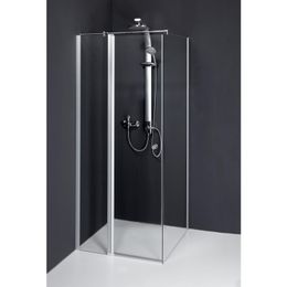 Duschkabine Dusbad Vital 5 Pendelt&uuml;r an FT+Seitenwand Anschlag:Links,Breite:80cm