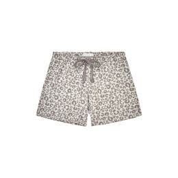 Tom Tailor Damen Pyjama Shorts mit Animalprint, grau, Animalprint, Gr. M/38