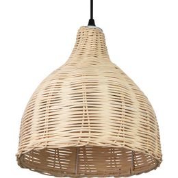 PRIVATEFLOOR Bambus-Deckenlampe - Pendelleuchte im Boho-Bali-Design - Baro Natural wood - Bambus - Natural wood