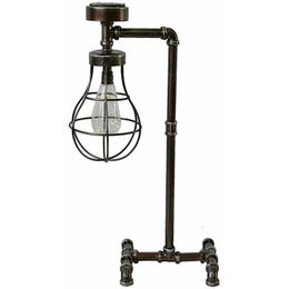 Spetebo - Solar Stehlampe aus Gusseisen im Rohr Design - Vintage