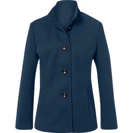 Damen Jacke mit Schmuckkn&ouml;pfen rauchblau, Gr&ouml;&szlig;e 50