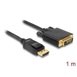 Delock DisplayPort 1.1/DVI Kabel 1,0 m schwarz