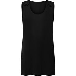 CR&Eacute;ATION L Damen Shirttop in Longform schwarz Gr&ouml;&szlig;e 48