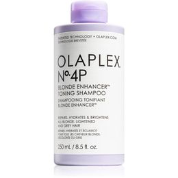 Olaplex N°4P Blond Enhancer Toning Shampoo Silbershampoo und Tönungsshampoo gegen gelbe Verfärbungen 250 ml