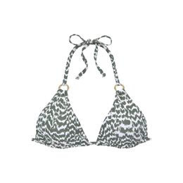 Lascana Bikini Top female Green, White size 34