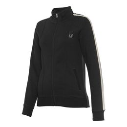 active by Lascana LASCANA ACTIVE Sportsweatjacke Damen Gr&ouml;&szlig;e M schwarz / wei&szlig;