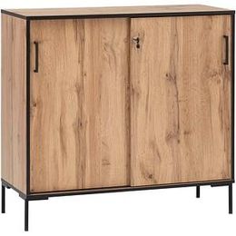 MÖBELPARTNER MÖBELPARTNER Schiebetürenschrank 2000, 701516 landhaus-eiche 2 Fachböden 100,1 x 41,0 x 96,6 cm