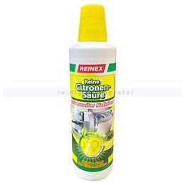 Reinex Zitronensäure 500 ml Entkalker für Küchenmaschinen universeller kalklöser mit reiner Zitronensäure