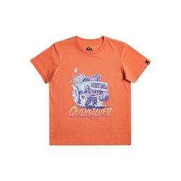 Quiksilver T-Shirt »Getaway Car« Mecca Orange 6(115-120cm) 6(115-120cm) Stoff: Baumwoll-Jersey-Stoff [160 g/m2]