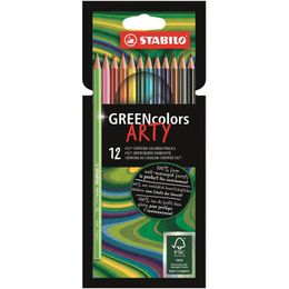 Stabilo ® Arty GREENcolors FSC®-certified colored pencil cardboard wallet of 12 pens