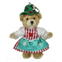 Teddys Rothenburg Anhänger Schlüssel Schlüsselanhänger Trachtenbär Mädchen mit Hut 11 cm