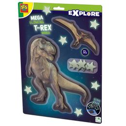 Ses Creative XL-Sticker GLOW IN THE DARK: T-REX